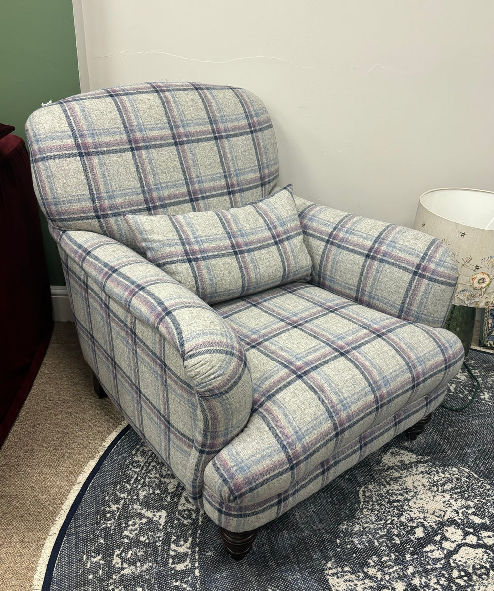 Brinton Check Armchair Showroom Sample – bowerbirds.co.uk